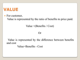 Concept of value and satisfaction | PPTX