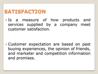 Concept of value and satisfaction | PPTX