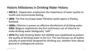 Water quality & its guidelines | PPTX