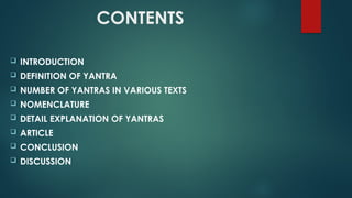 Concept of Yantra and their modern correlation | PPTX