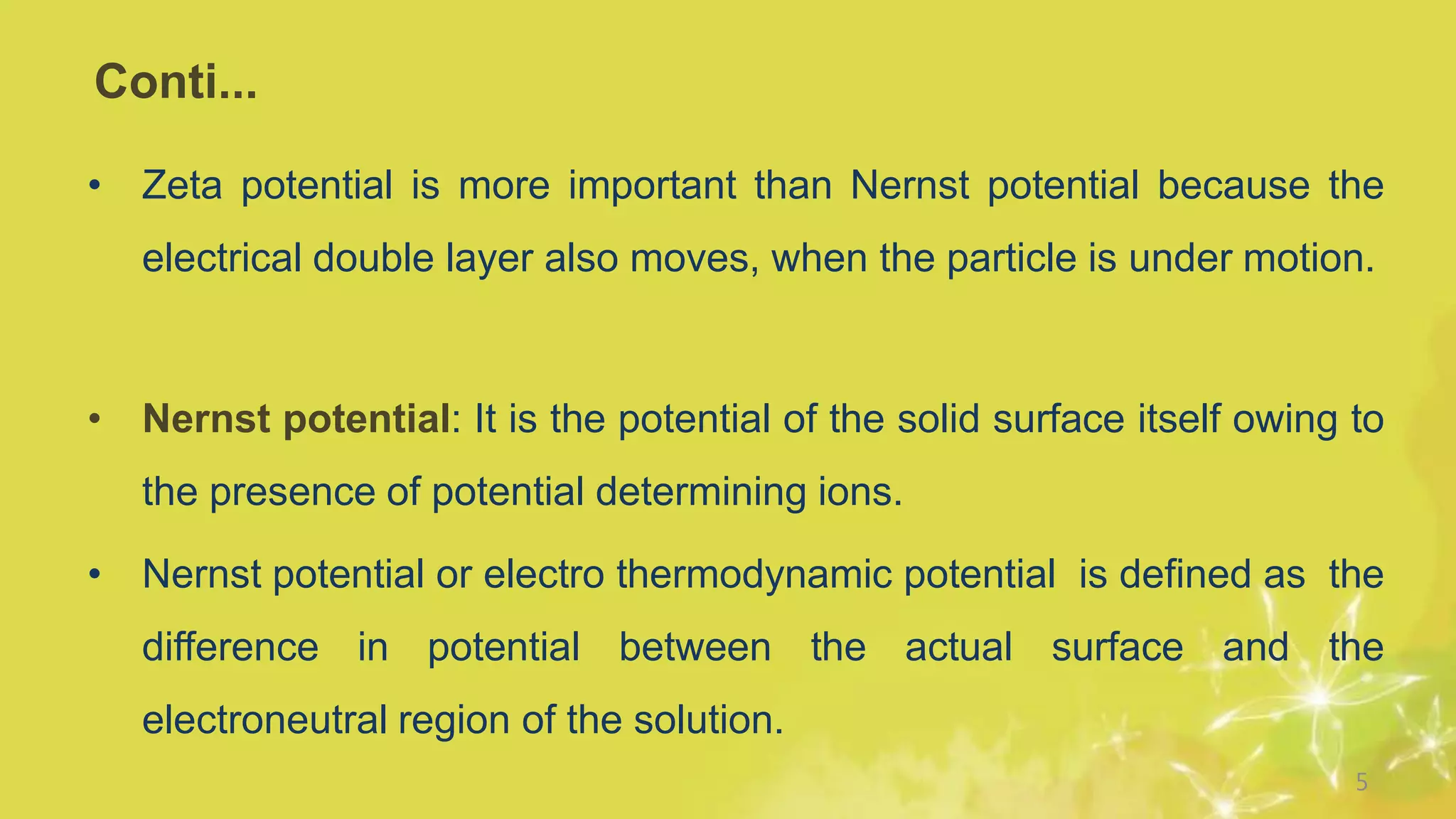 Concept of Zeta Potential | PPTX