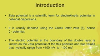 Concept of Zeta Potential | PPTX