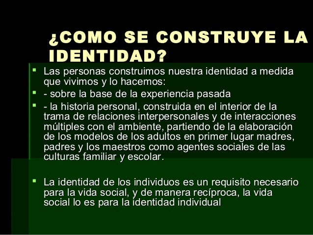 Como Se Construye La Identidad - abstractor