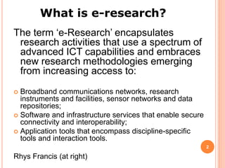 Concept on e-Research | PPT