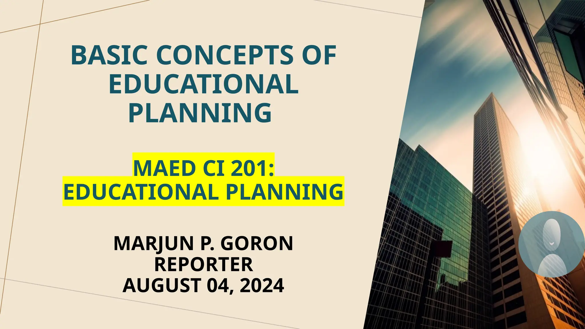 concept on education planning in education setting | PPTX