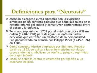 Concepto neurosis | PPT | Brain and Nervous System Disorders | Diseases and Conditions