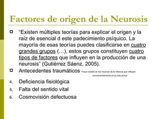 Concepto neurosis | PPT | Brain and Nervous System Disorders | Diseases ...