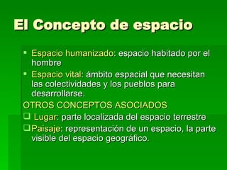 Conceptos de territorio | PPT