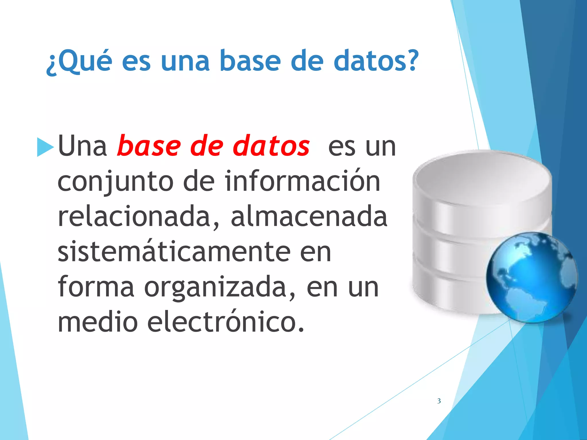 Conceptos Base de Datos.pptx | Databases | Computer Software and Applications
