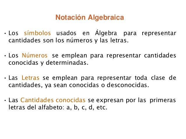 Conceptos basicos del algebra