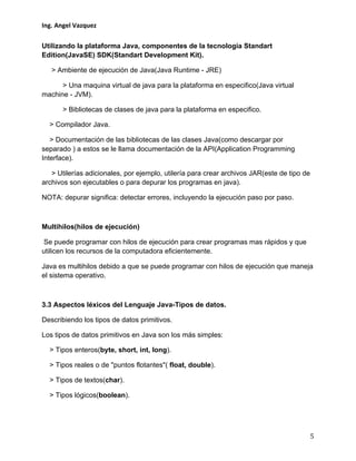 Conceptos básicos en java | PDF