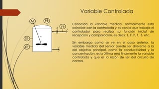 Conceptos básicos de instrumentacion y control | PPTX