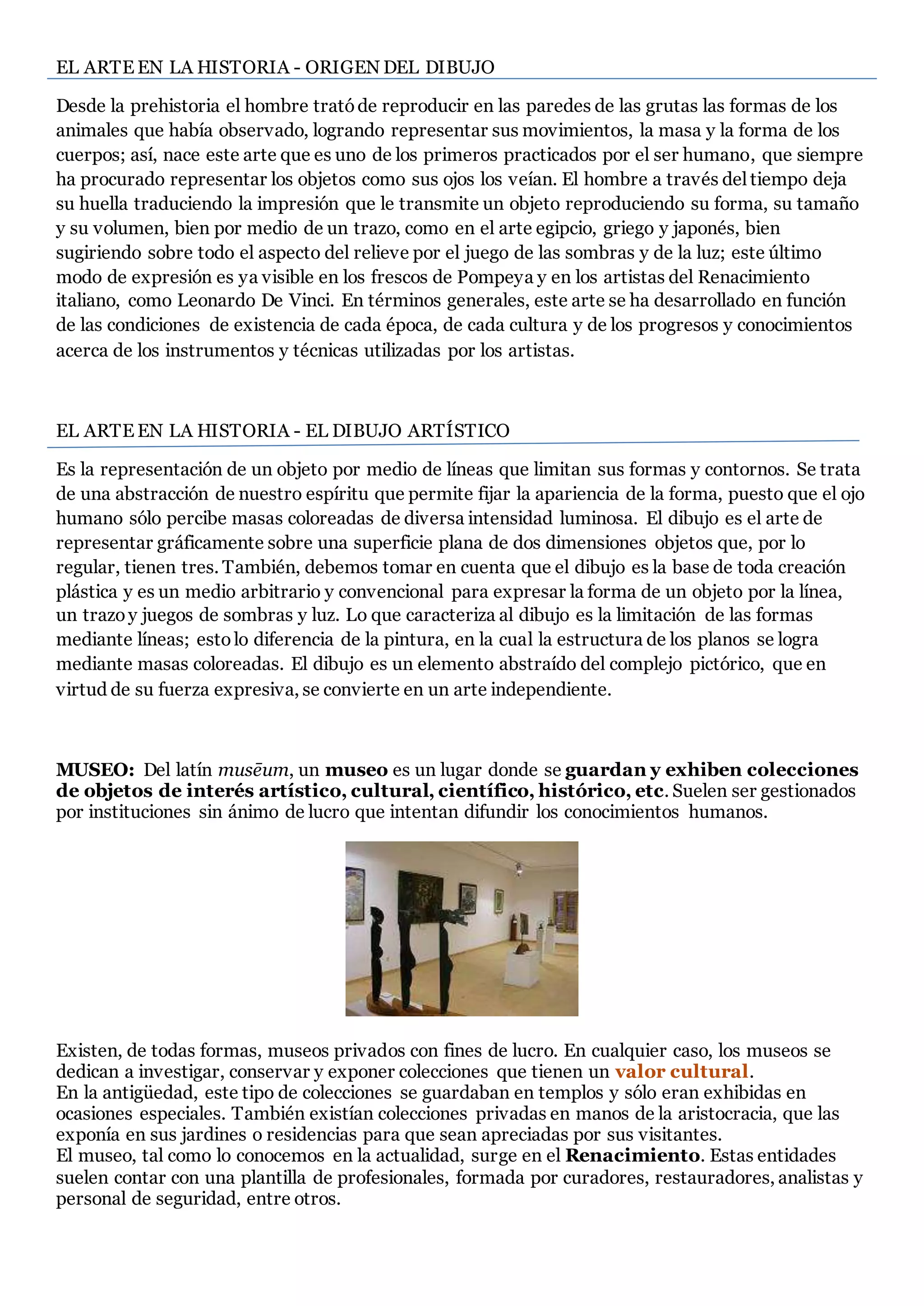 Conceptos básicos arte | DOCX