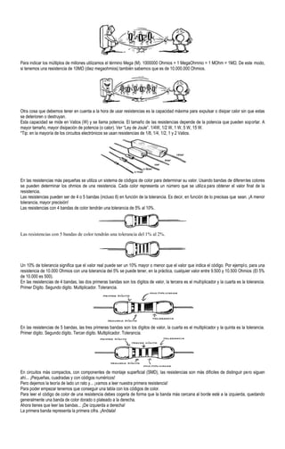 Conceptos básicos de electricidad y electrónica | PDF