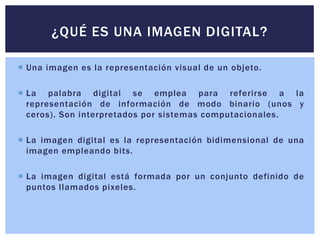 Conceptos básicos de imagen digital | PPTX