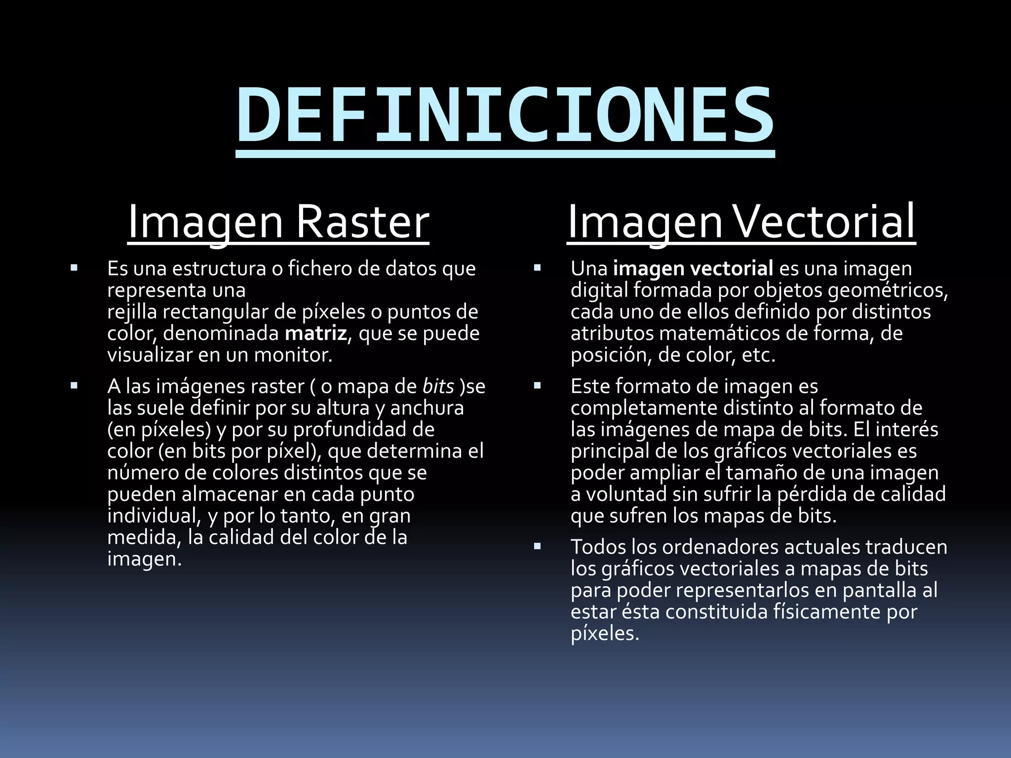 Conceptos básicos de imágen digital | PPTX
