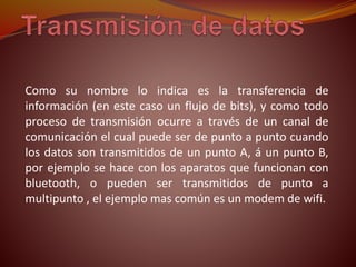 Conceptos básicos de la transmisión de datos | PPT