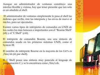 Conceptos básicos del shell | PPSX
