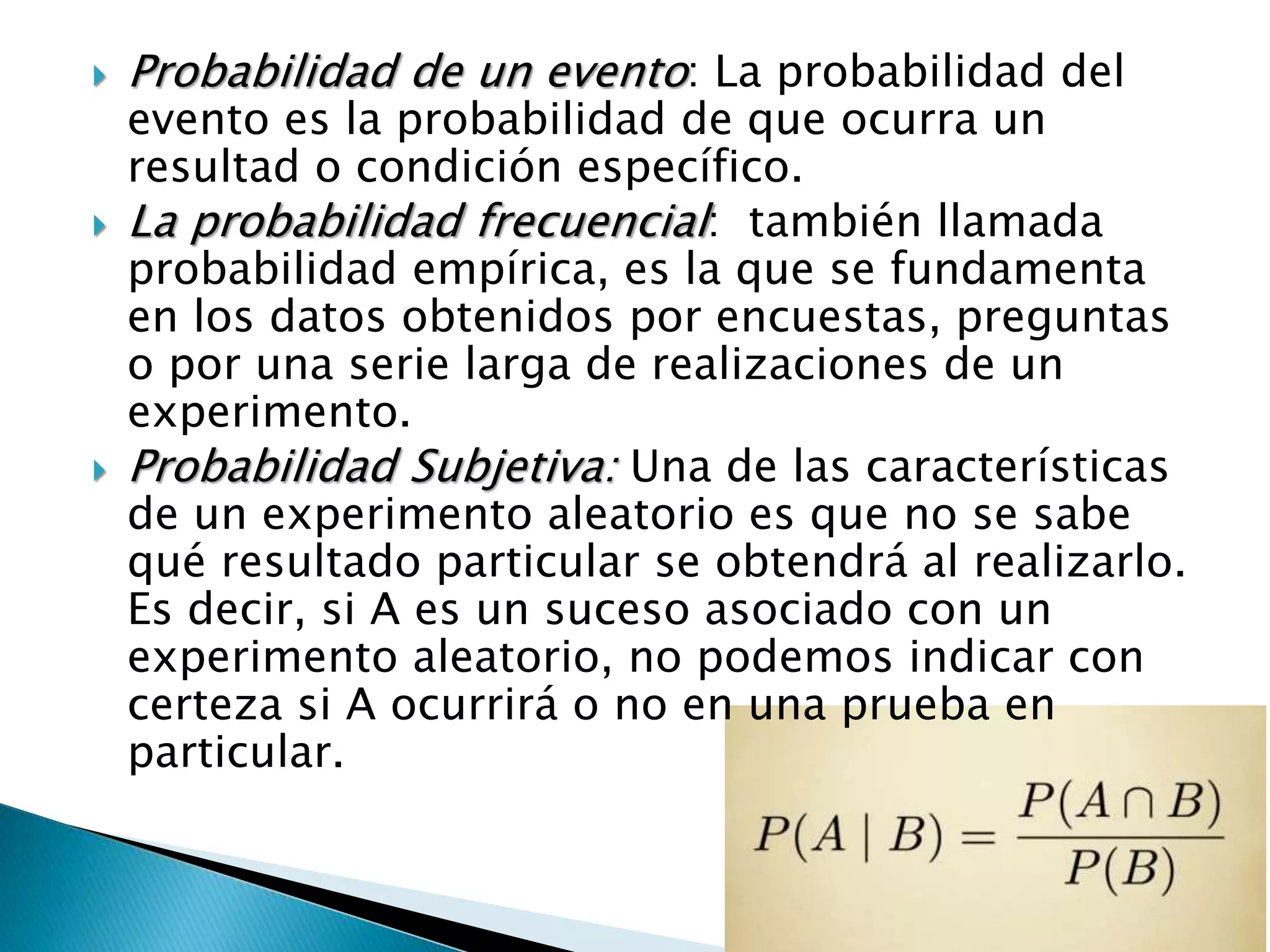 Conceptos básicos de probabilidad | PPT