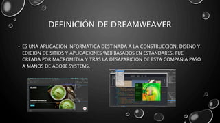 Conceptos de Dreamweaver | PPT