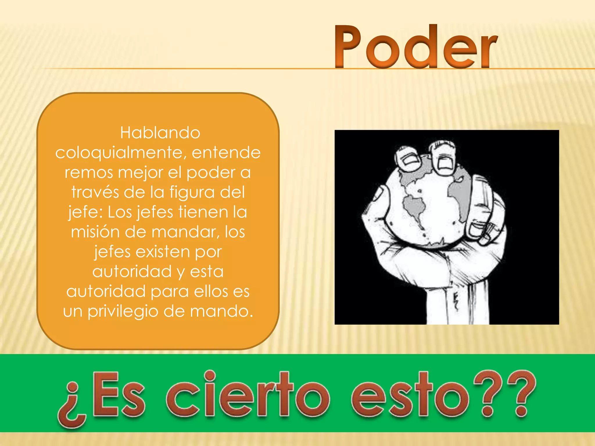 Conceptos de poder y liderazgo | PPTX