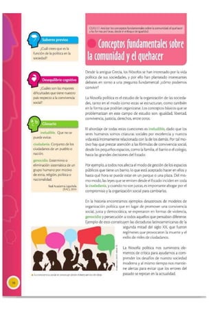 Conceptos fundamentales sobre la comunidad y el quehacer (refuerzo de ...