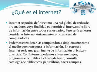 Conceptos generales de internet | PPTX