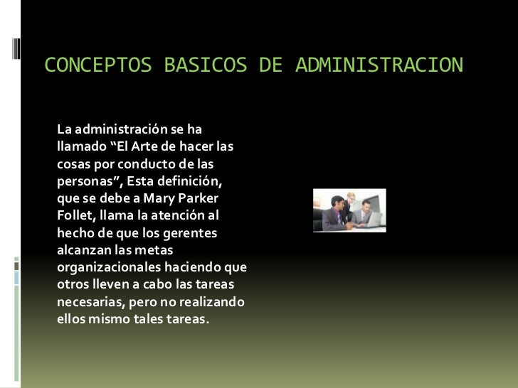 Conceptos Generales De La Administracion - ajore