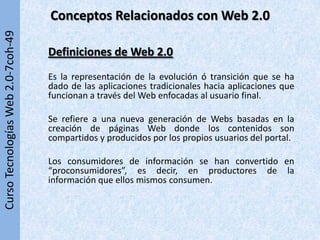 Conceptos Relacionados Con Web 2 | PPTX | Web Development | Internet