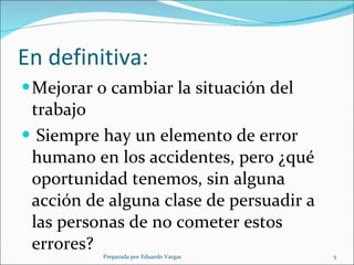 Conceptos Sobre El Error Humano | PPT