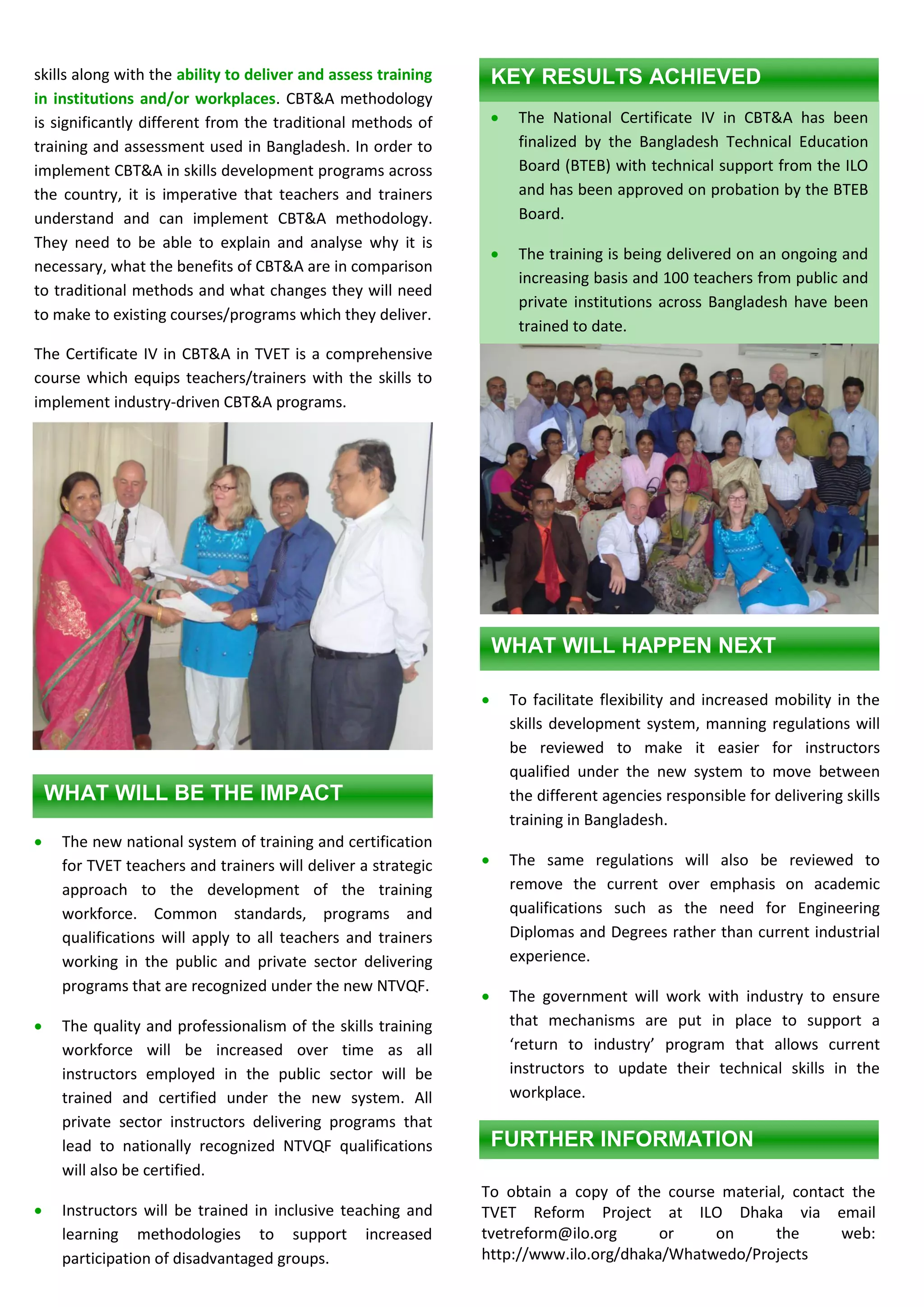 Concept overview 1 national certificate iv in cbt&a in tvet (english) | PDF