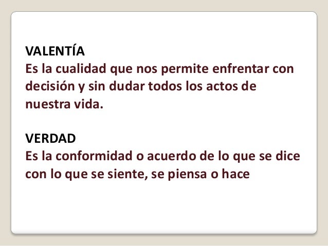 Concepto y tipos de valores