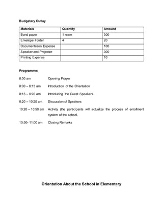 Concept Paper in Guidance Program | PDF