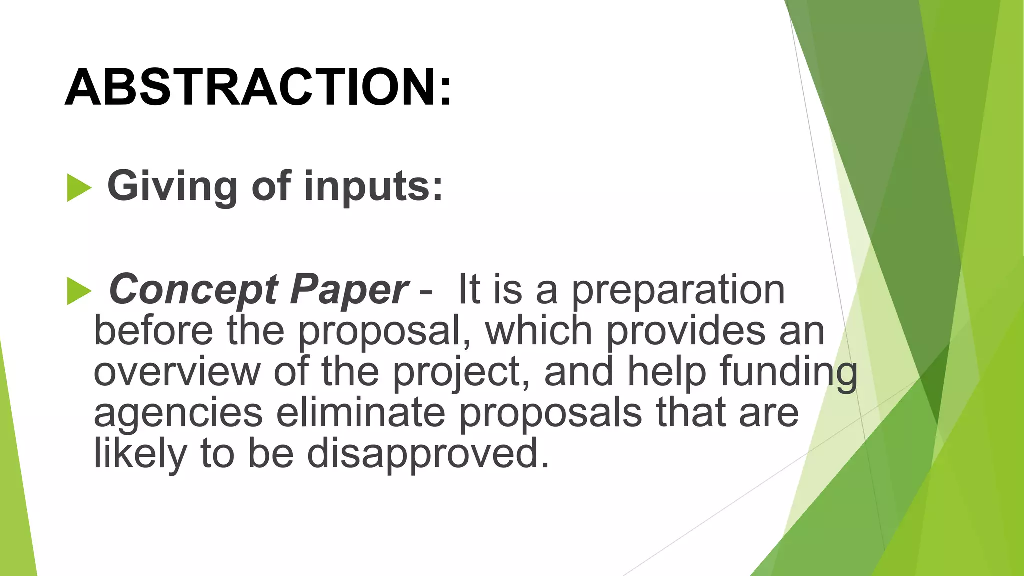 Concept paper | PPTX