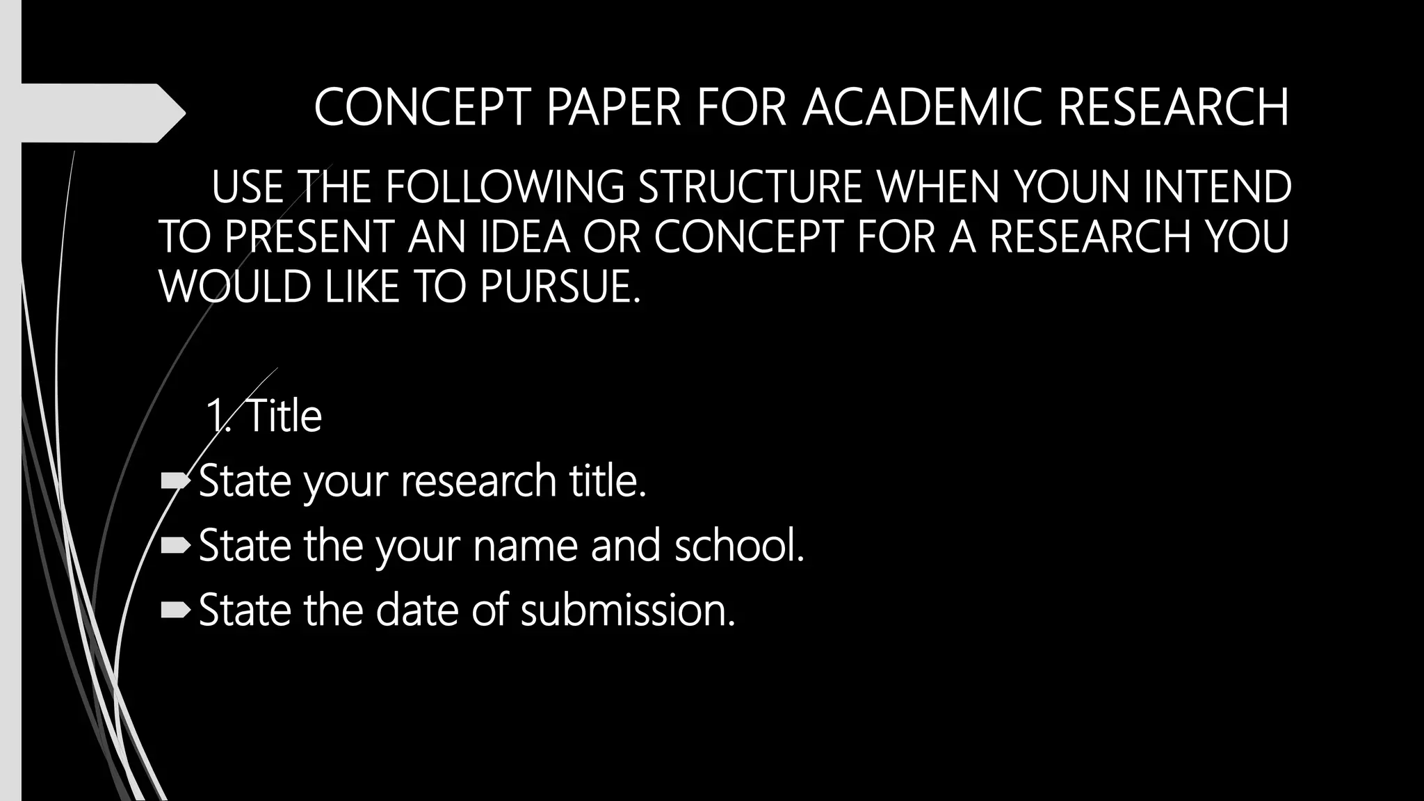 Concept paper | PPTX