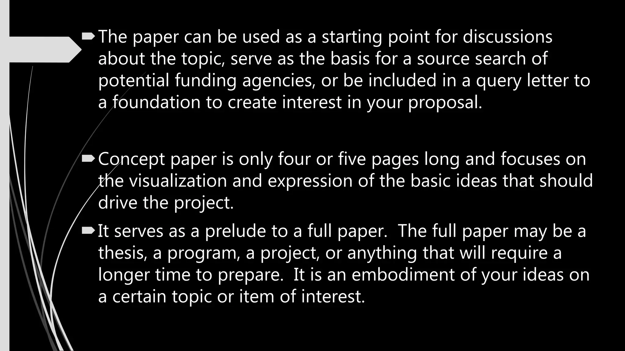 Concept paper | PPTX