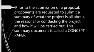 Concept paper | PPTX