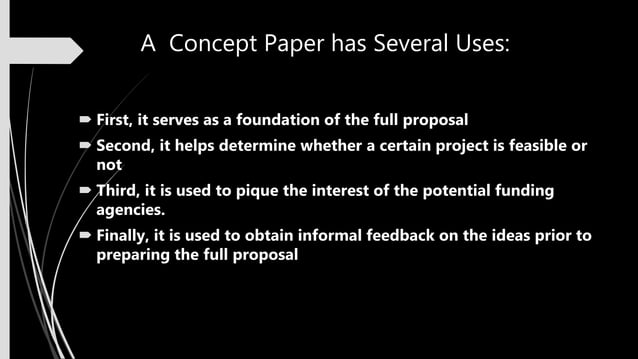 Concept paper | PPTX