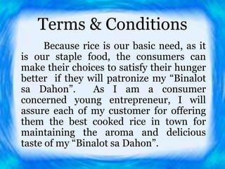 Concept paper - Binalot Sa Dahon | PPTX