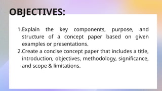 CONCEPT PAPER _(POWERPOINT PRESENTATION) | PPTX