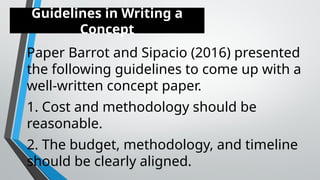 Writing Concept Paper Activity for Grade 11 Learners in EAPP | PPTX