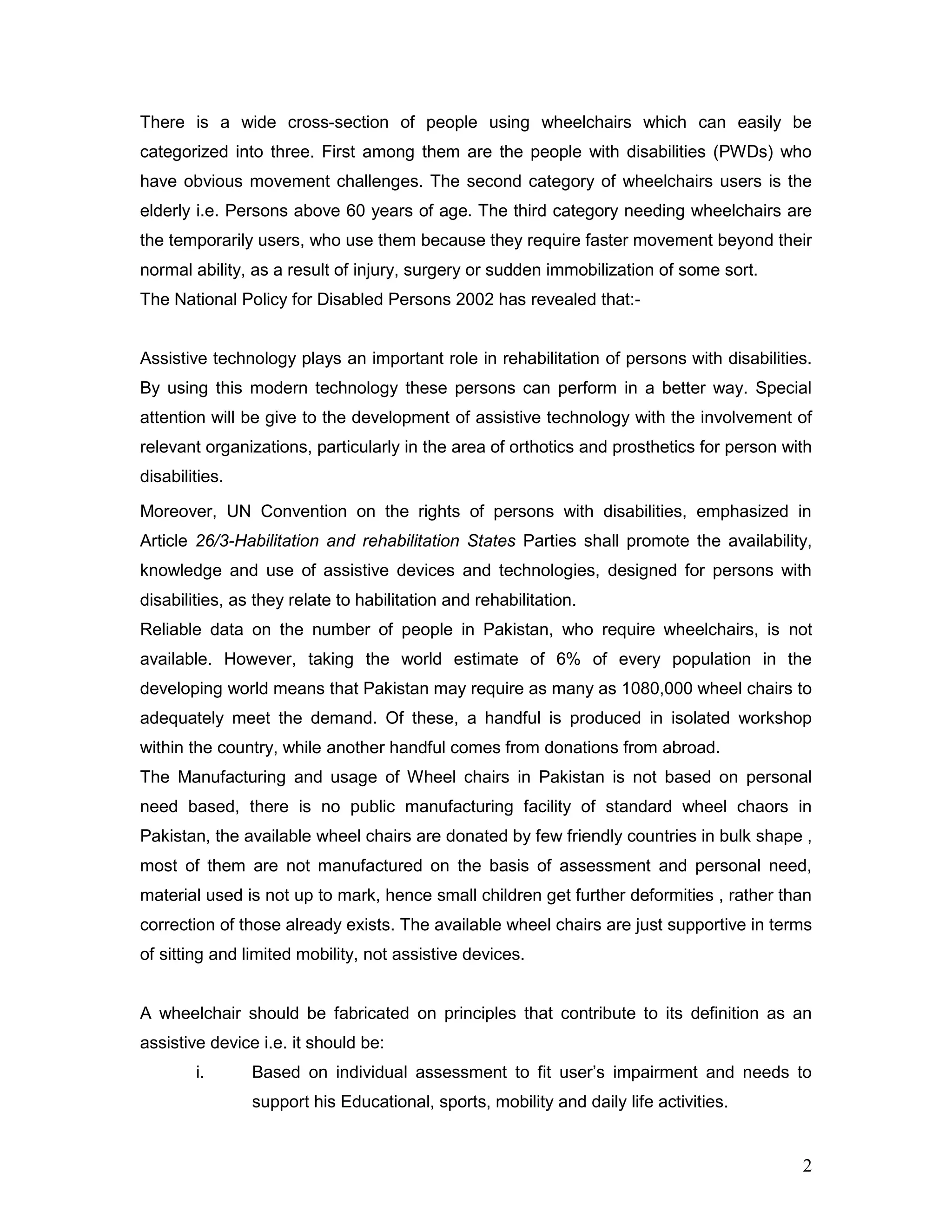 Concept paper wheel chair | DOC