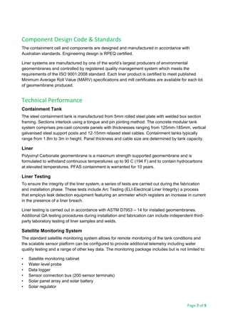 Concept Tanks PFAS Storage & Containment | PDF
