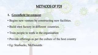 Concept review (fdi) | PPTX | Business Accounting & Finance | Business