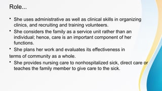 Concept Role and Responsibilities of a Community Health Nurse.pptx