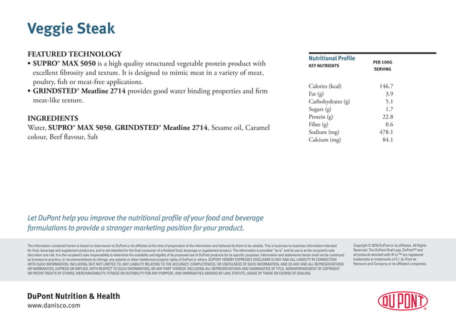 DuPont™ Danisco® SUPRO® MAX concepts | PDF