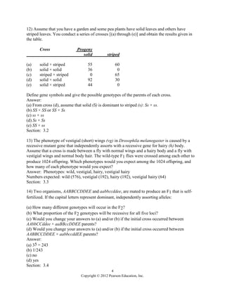 Concepts of Genetics 10th Edition Klug Test Bank | PDF