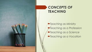 CONCEPTS-OF-TEACHING principles of teaching prelim | PPT