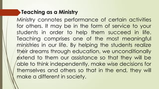 CONCEPTS-OF-TEACHING principles of teaching prelim | PPT