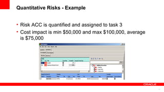 Concepts and best practices for the risk register in primavera risk ...